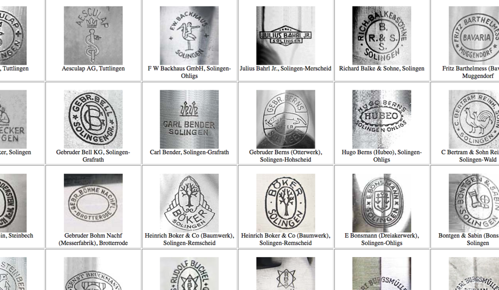 German Dagger Maker Marks Edged Weapons Militaria Collectors Network