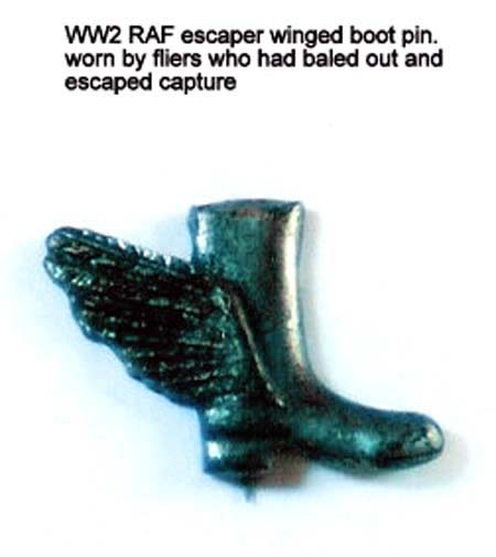Winged Flying Boot badge - The Fu Bar - Militaria Collectors Network